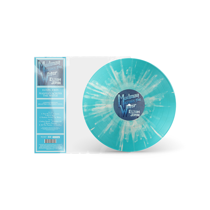 Madman Across The Water (Blue Splatter Vinyl LP) - UMusic Shop Canada