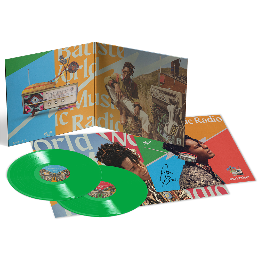 Jon Batiste - World Music Radio 2LP Neon Green - uMusic Shop Canada