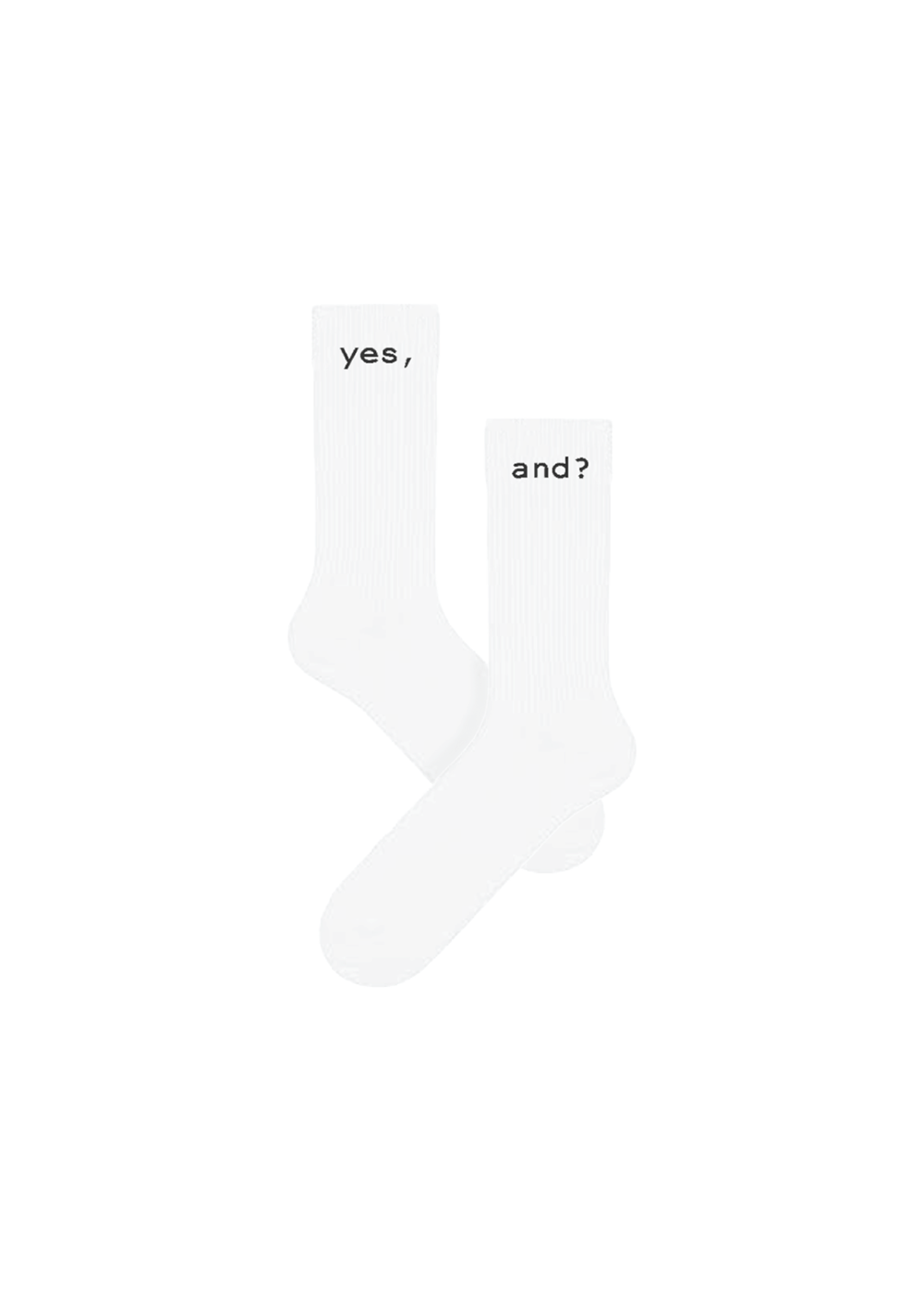 yes, and? white socks - uMusic Shop Canada